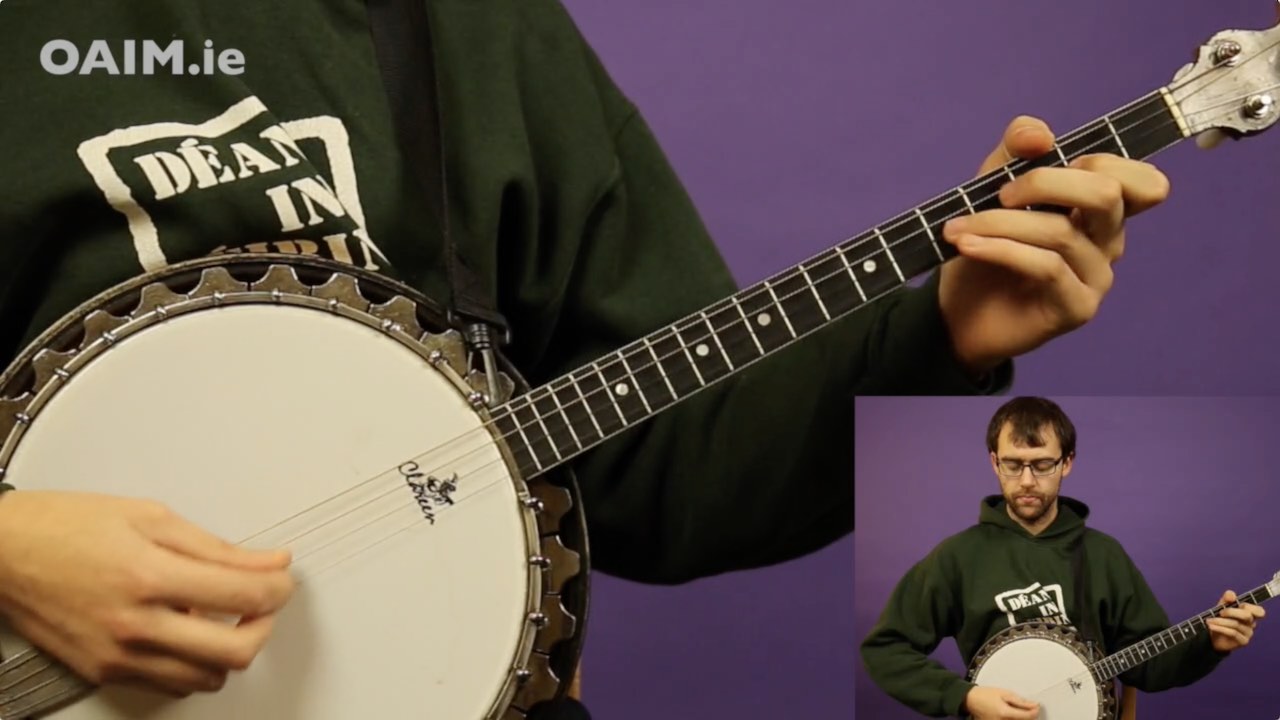 Learn Irish Tenor Banjo Skills - Triplets - Slides - Flicks - Bridging