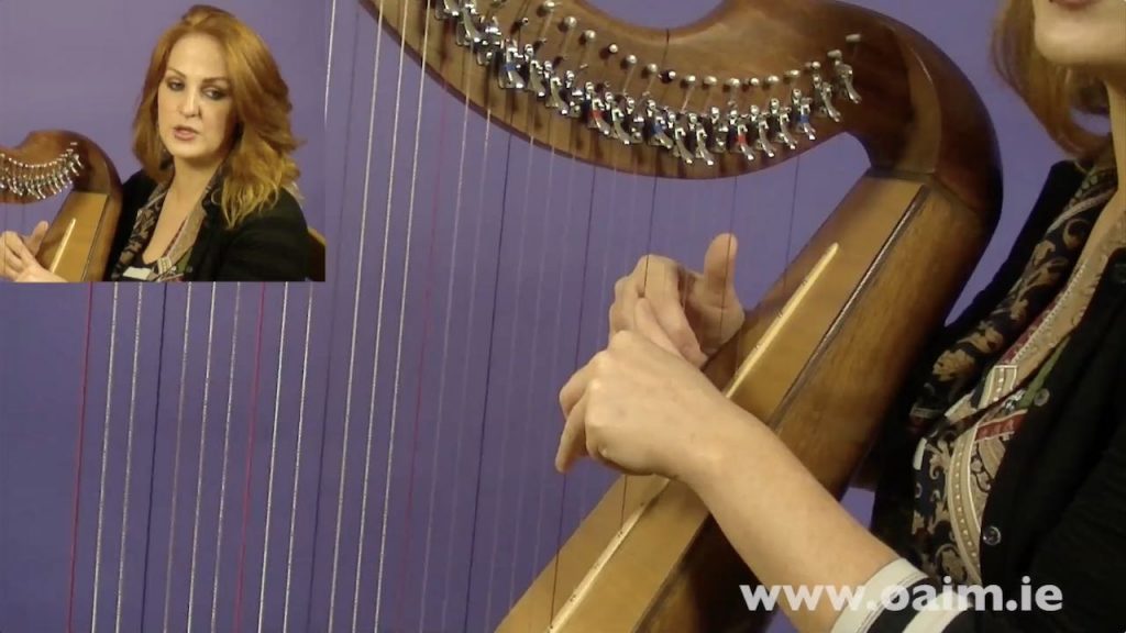 How to Play the Harp - Celtic Harp with Irish Teacher - OAIM