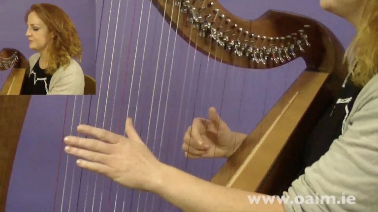 How to Play the Harp - Celtic Harp with Irish Teacher - OAIM