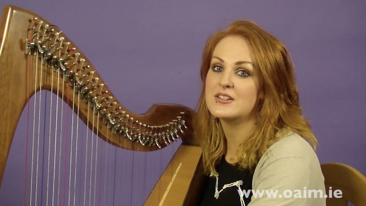 How to Play the Harp - Celtic Harp with Irish Teacher - OAIM
